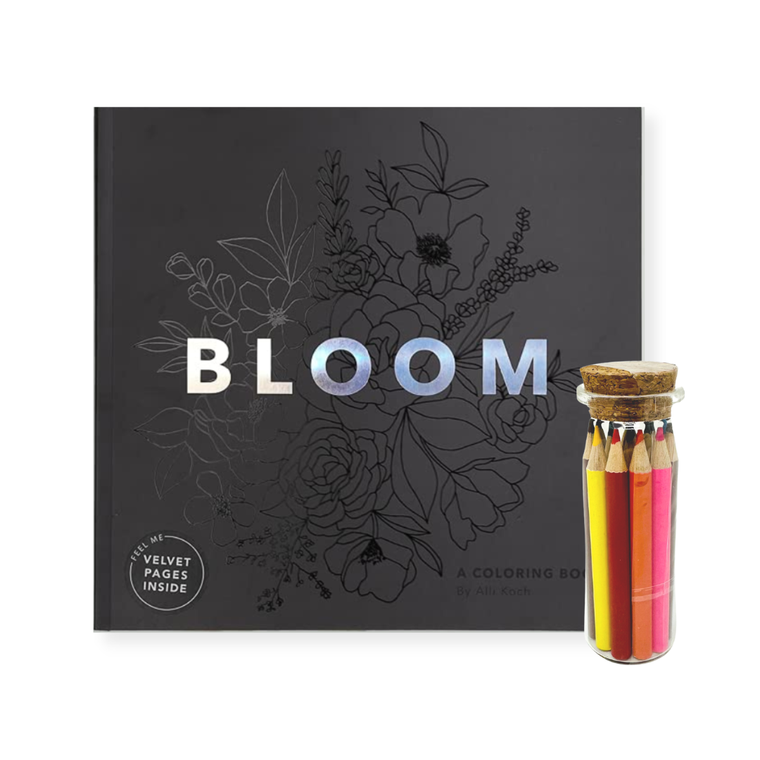 fancy coloring book with velvet pages