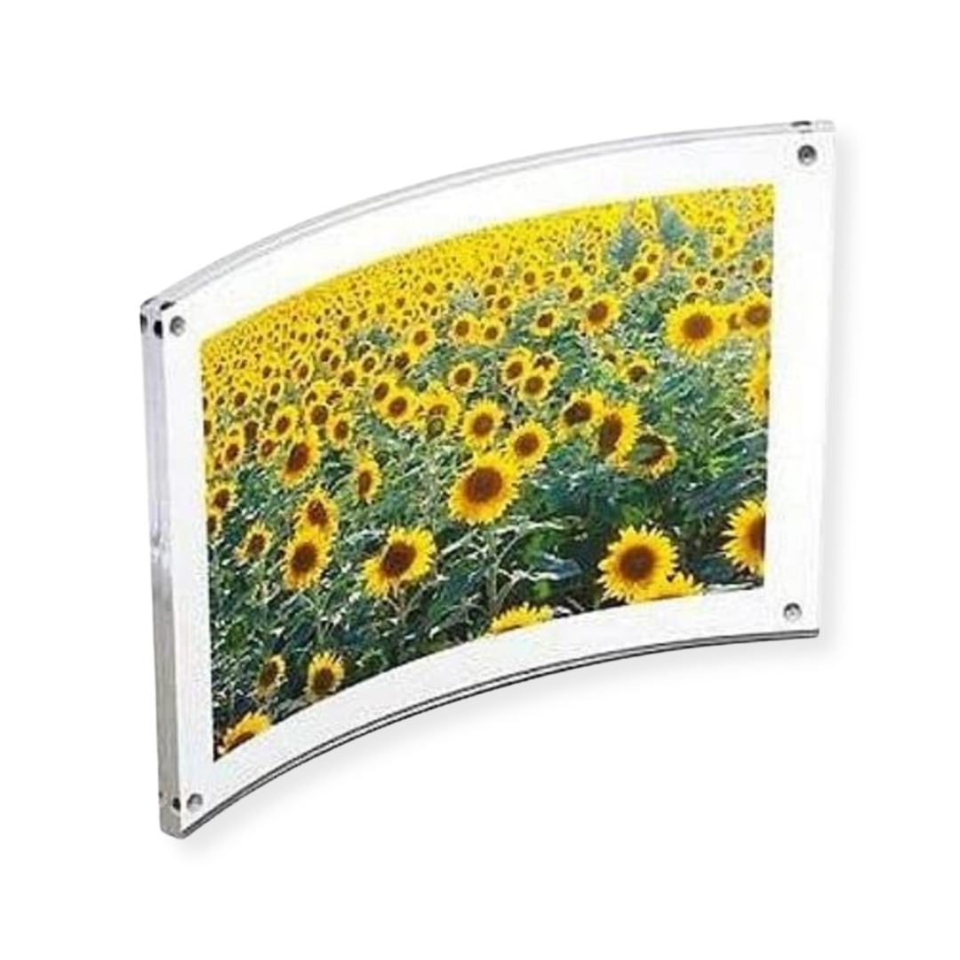 Double Sided Curved Acrylic Magnet Frame by Canetti – Me To You Box